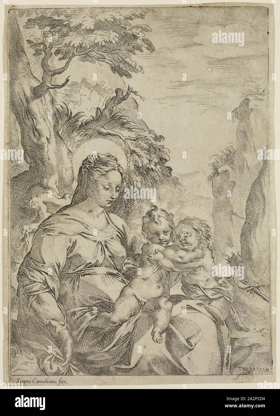 Vespasiano Strada, Italian, 1582-1622, Virgin, Infant Jesus and Saint ...