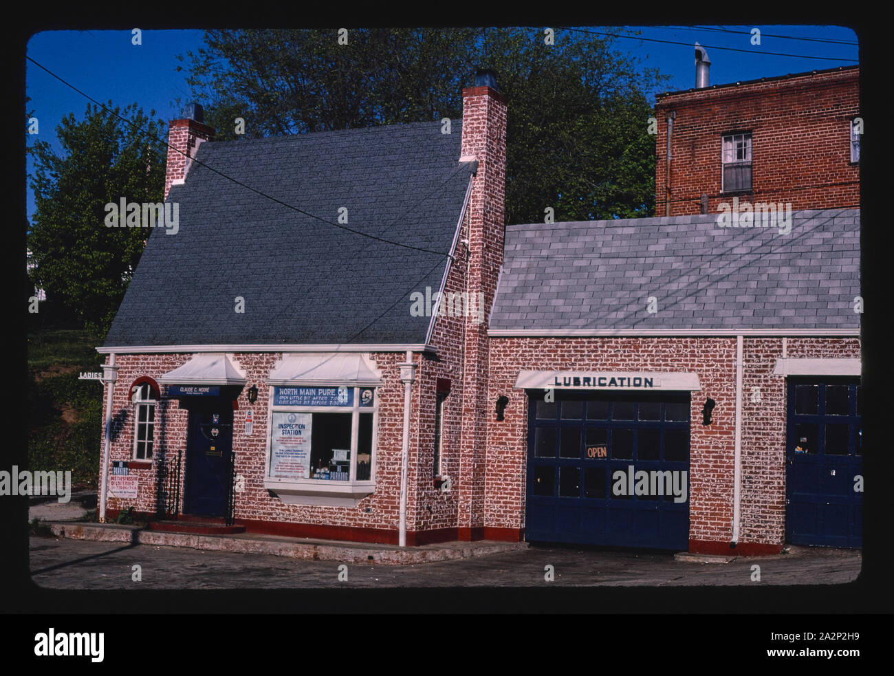 Pure gas station, Danville, Virginia Stock Photo - Alamy