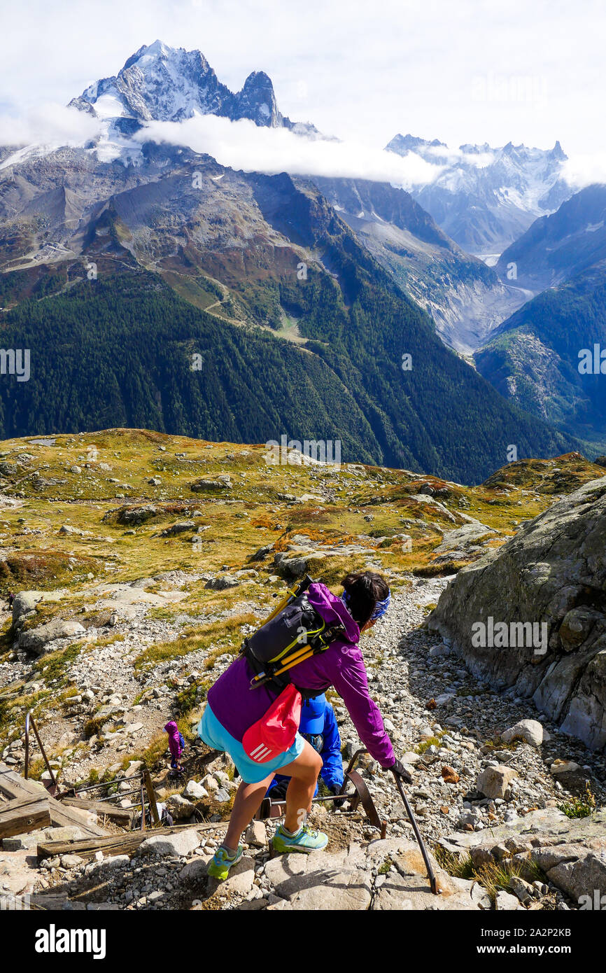 Chamonix-Mont-Blanc Valley, Aiguilles Rouges massif, Haute-Savoie ...