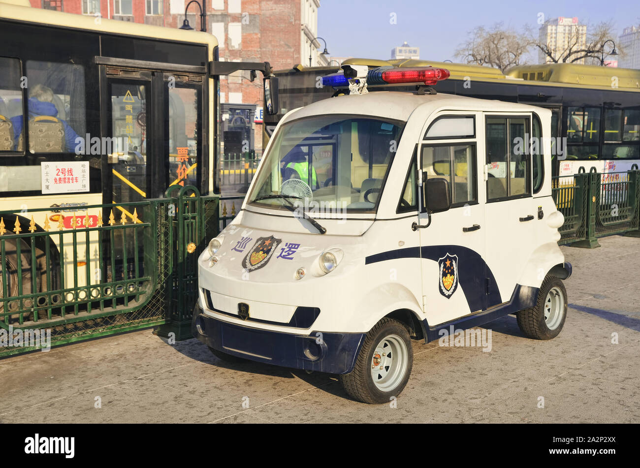 Chinese police car hi-res stock photography and images - Alamy