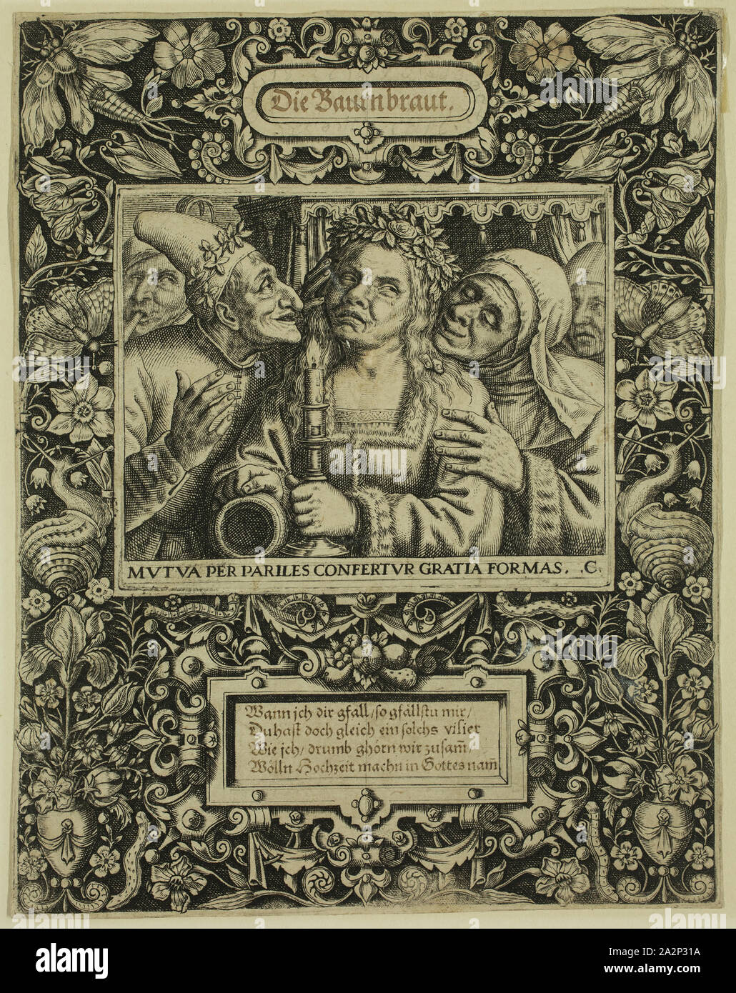 Theodore de Bry, Netherlandish, 1528-1598, The Rustic Bride, between ...