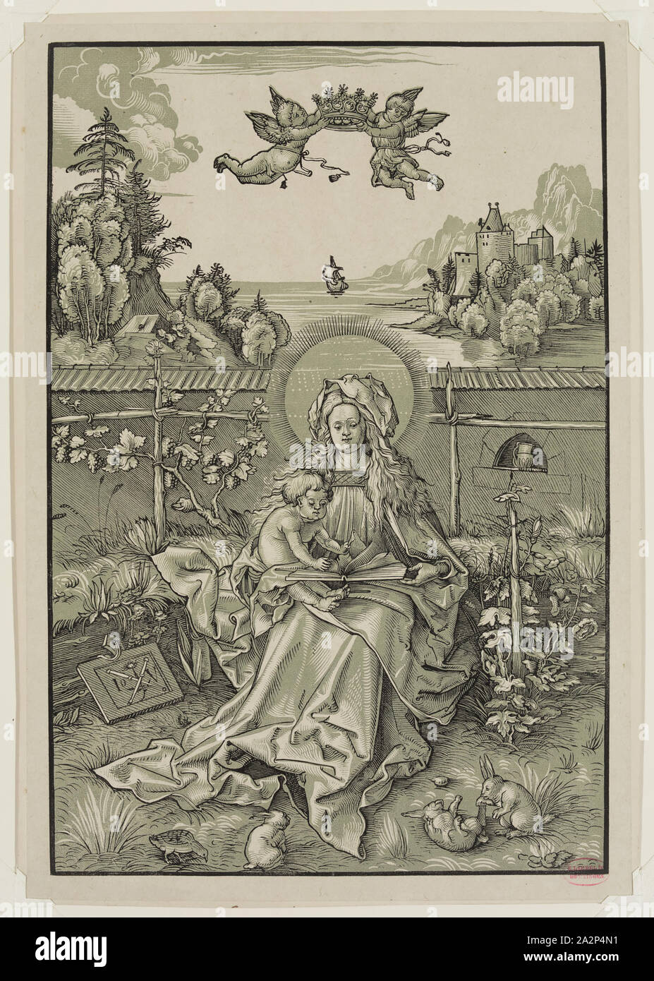 Chiaroscuro woodcut in green and black hi-res stock photography and ...