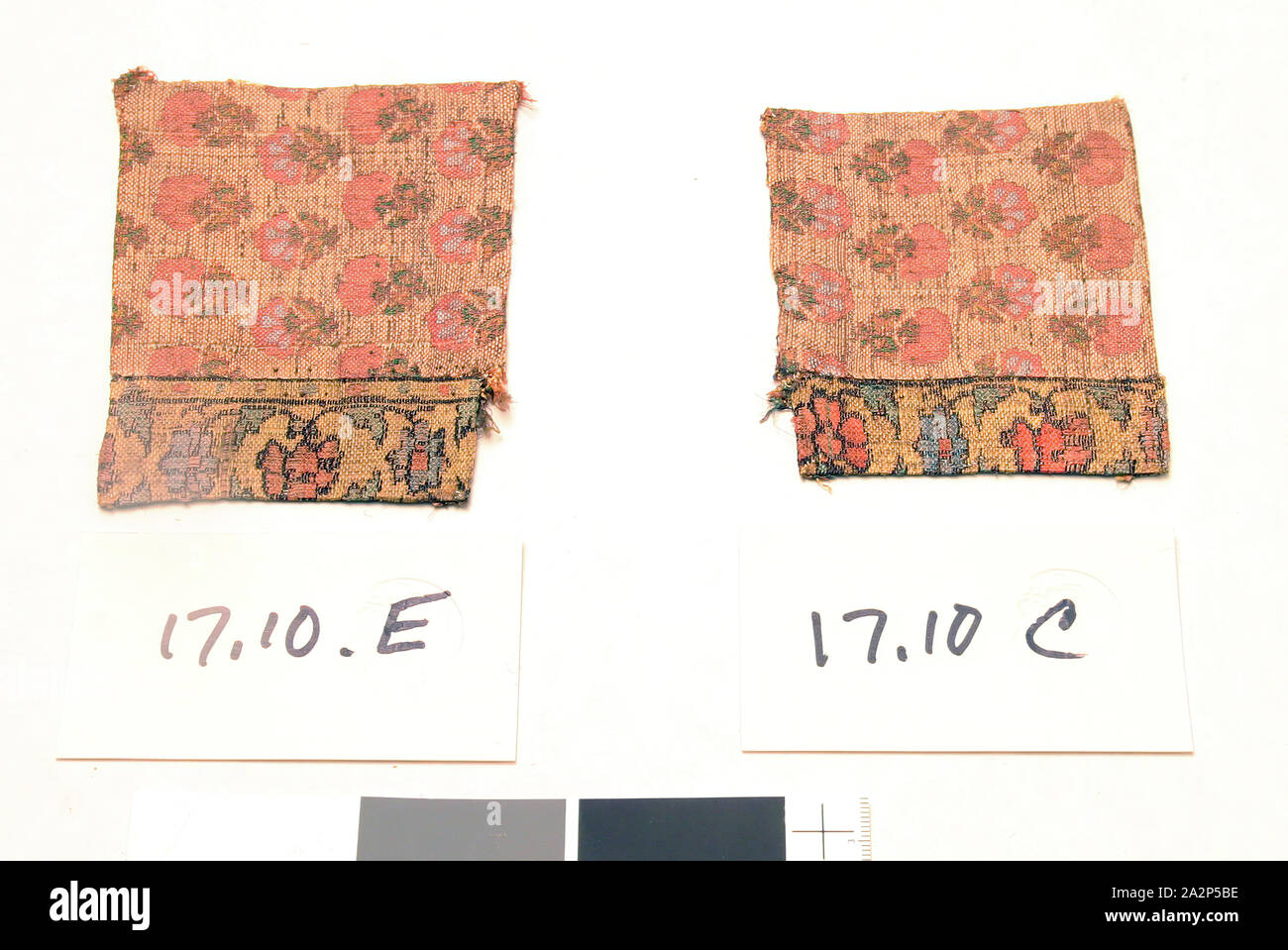 Islamic, Iranian, Fragment of border material from Cloth of Gold, 18th ...