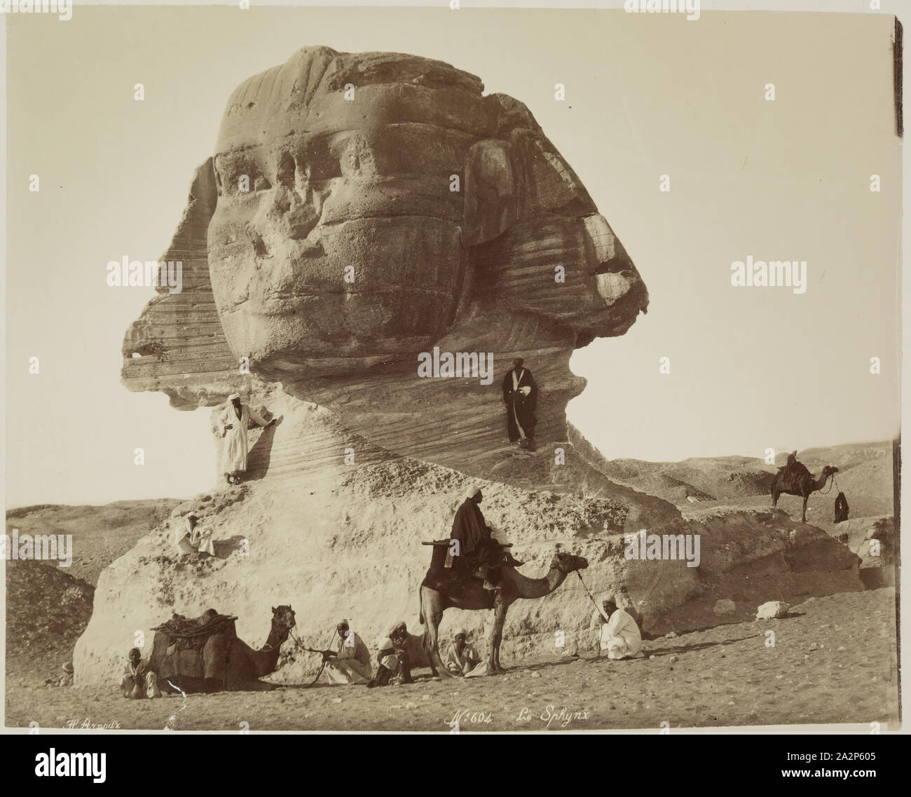 Hippolyte Arnoux, French, active 1865-1890, The Sphinx at Giza before ...
