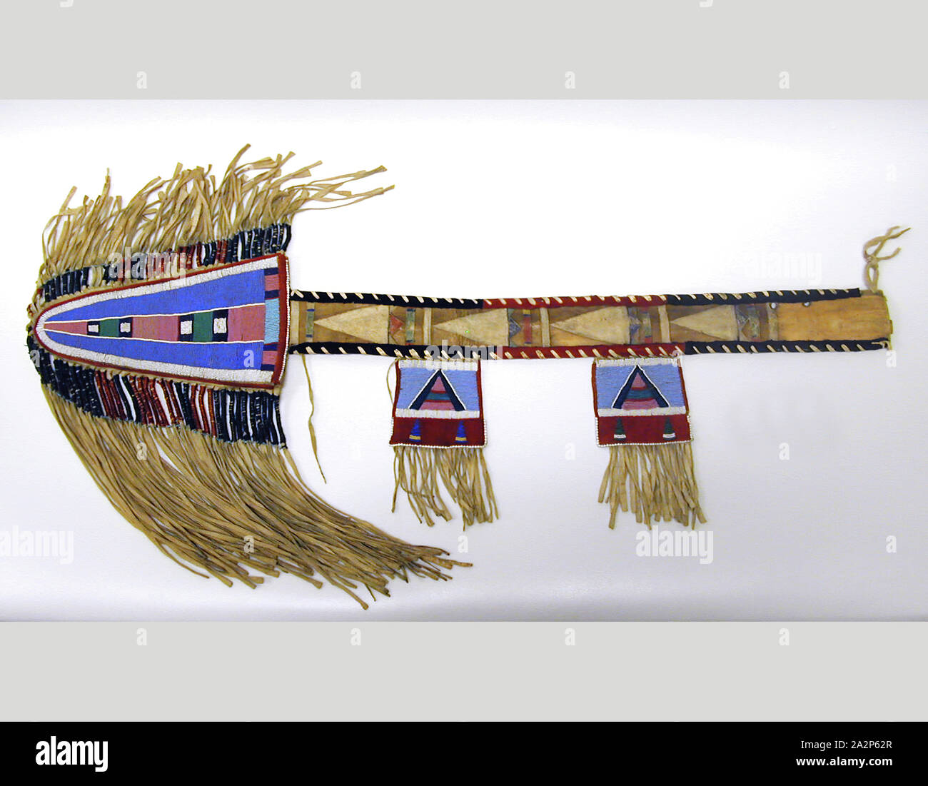 Crow, Native American, Lance Case, ca. 1880, buffalo rawhide, cloth ...