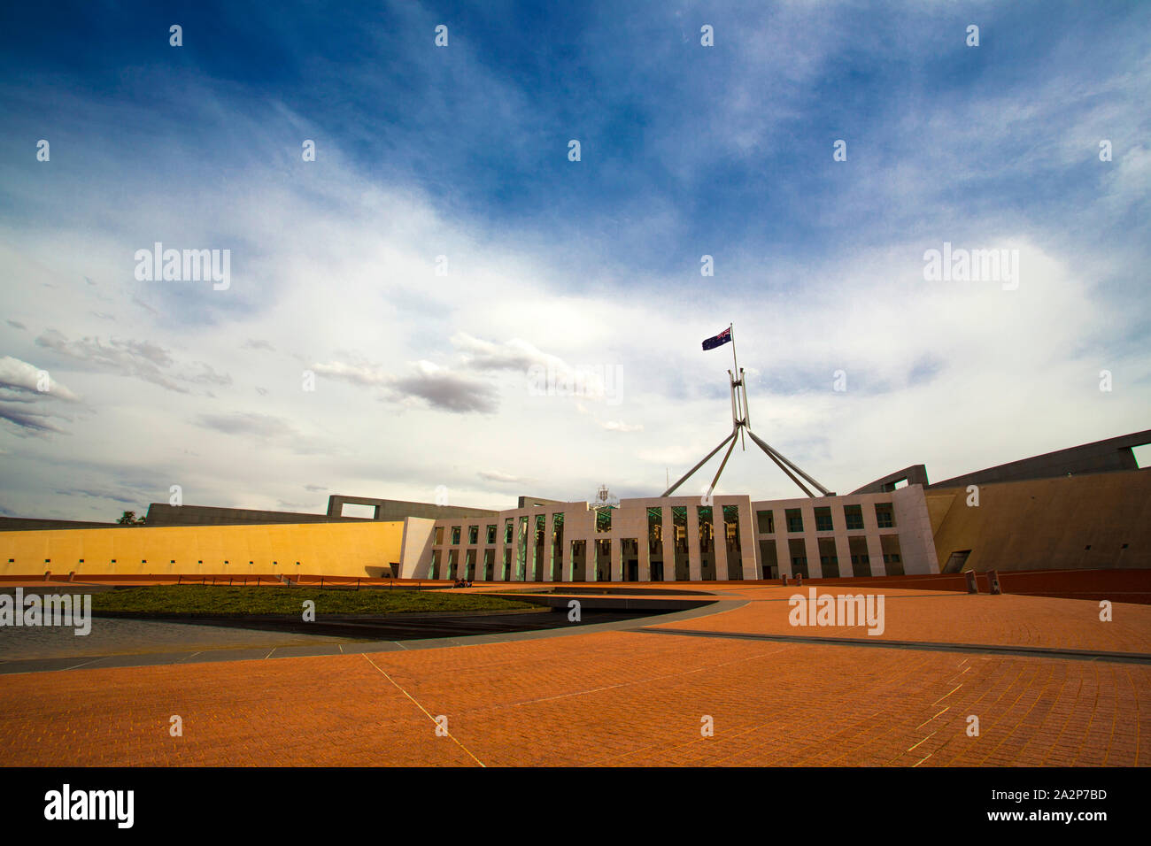 Parliament House, Canberra, Australia. The building was designed by ...