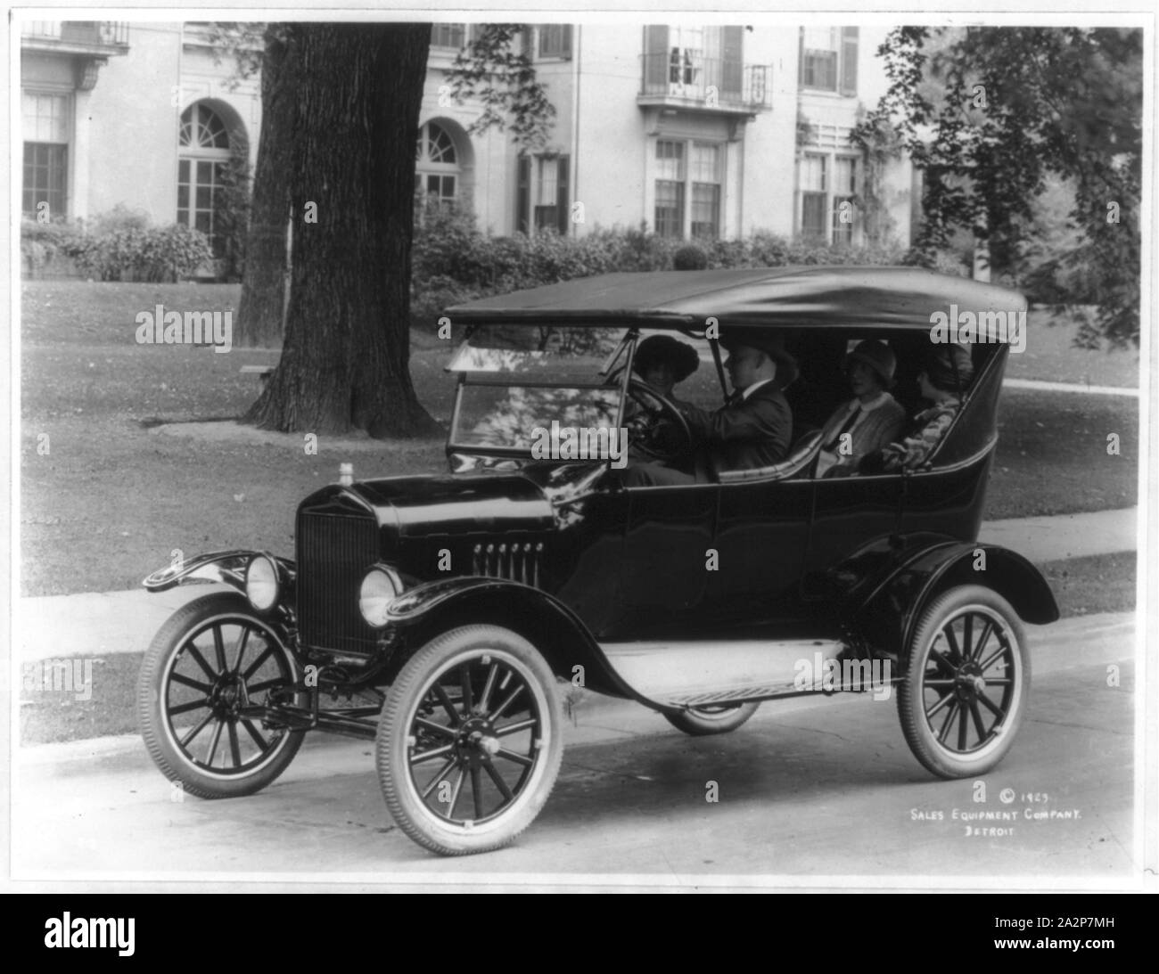 Quarter front view of Ford touring car Stock Photo - Alamy