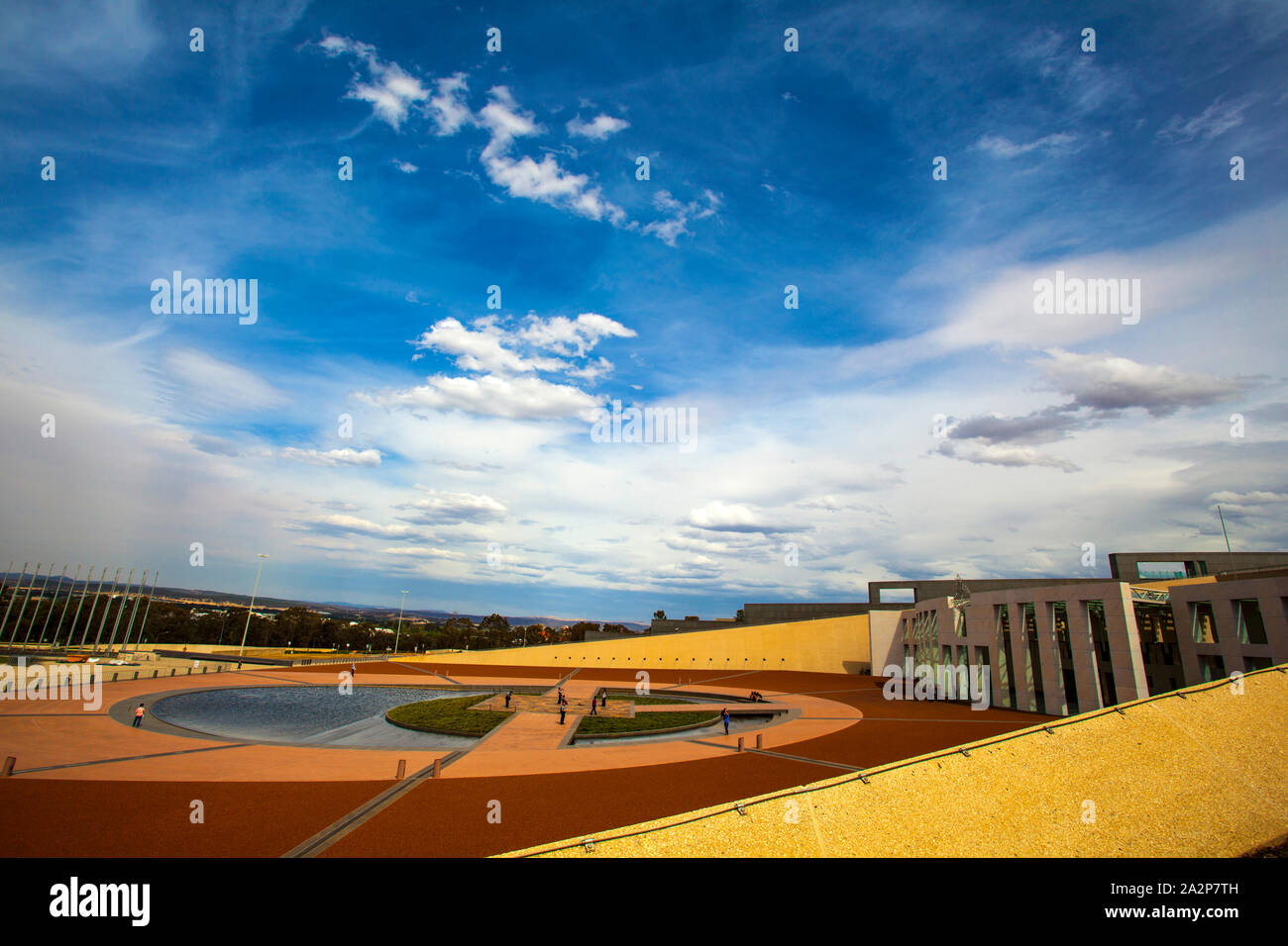 Parliament House, Canberra, Australia. The building was designed by ...