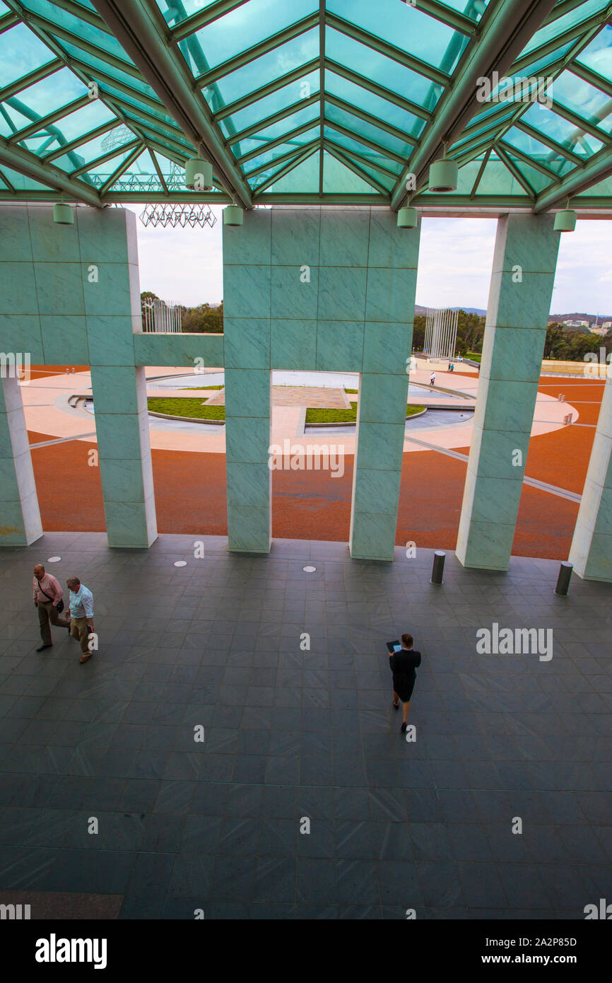 Parliament House, Canberra, Australia. The building was designed by ...