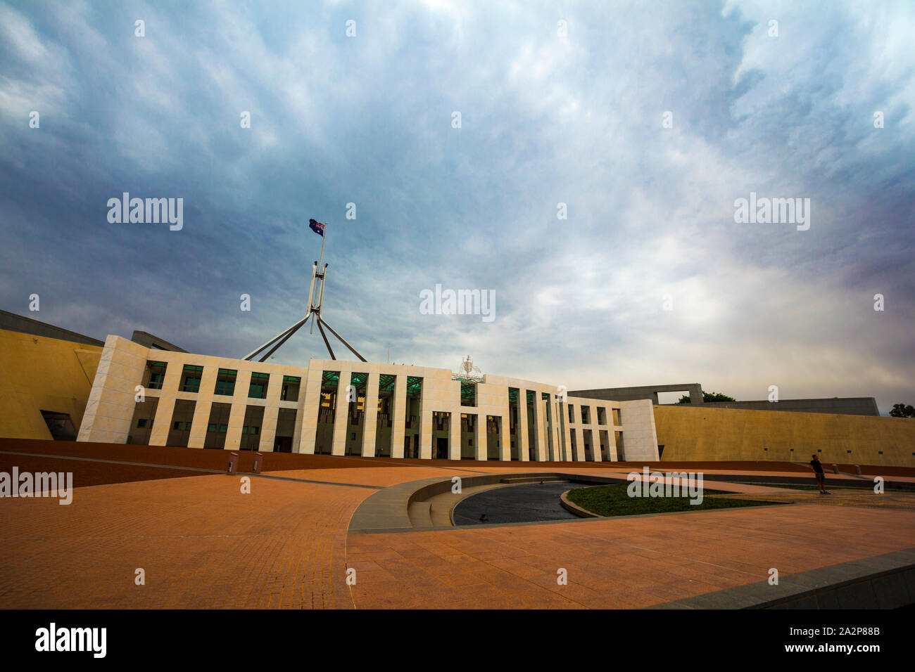 Parliament House, Canberra, Australia. The building was designed by ...