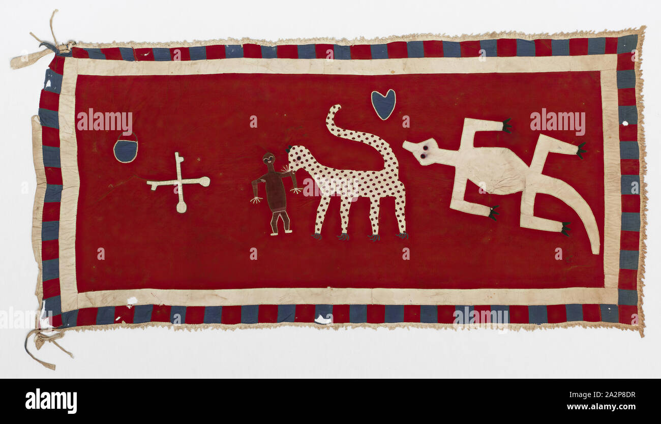 Fante, African, Asafo Flag, early 20th century, Cotton fabric, Overall ...