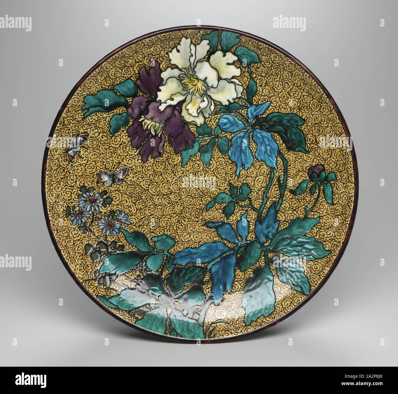 Joseph Theodore Deck, French, 1823-1891, Charger, ca. 1875, glazed ...