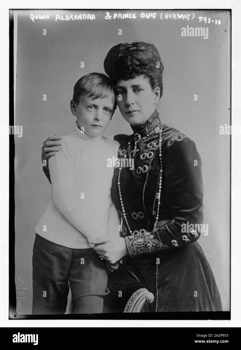 Queen Alexandra and Prince Olaf (Norway Stock Photo - Alamy