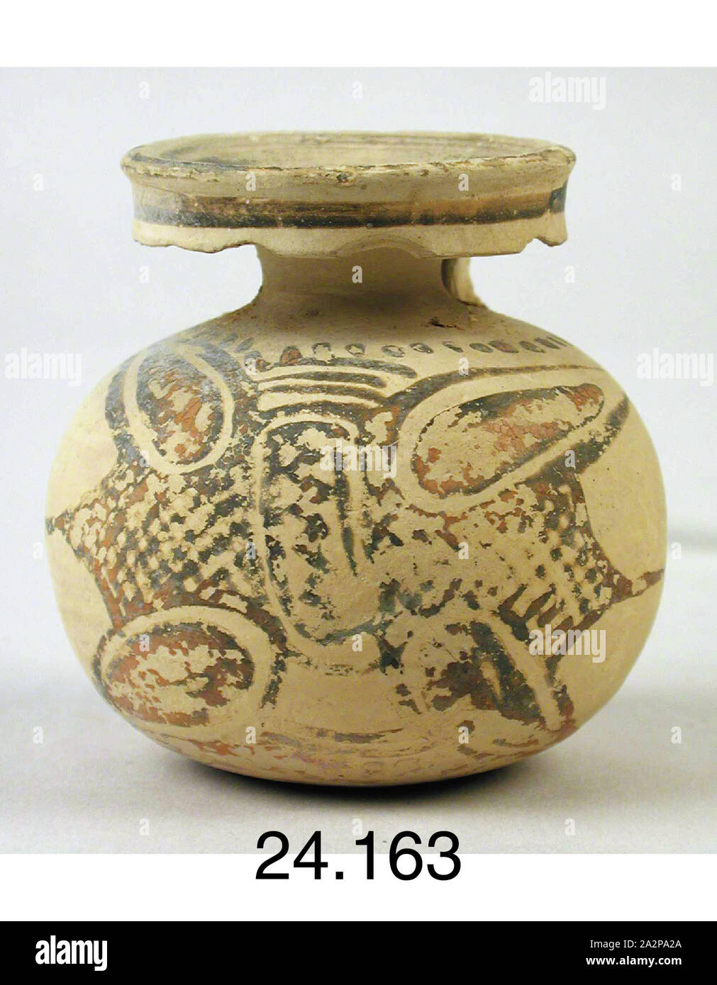Greek, Aryballos, 590/570 BC, clay, Height x Diameter: 7 x 6.9 cm Stock ...