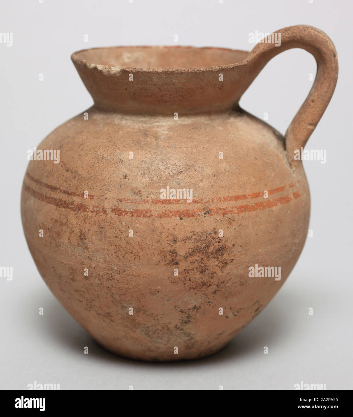 Greek, Jug, 5th/4th Century BC, earthenware, 3 7/8 x 4 x 3 5/8 in. (9.8 ...