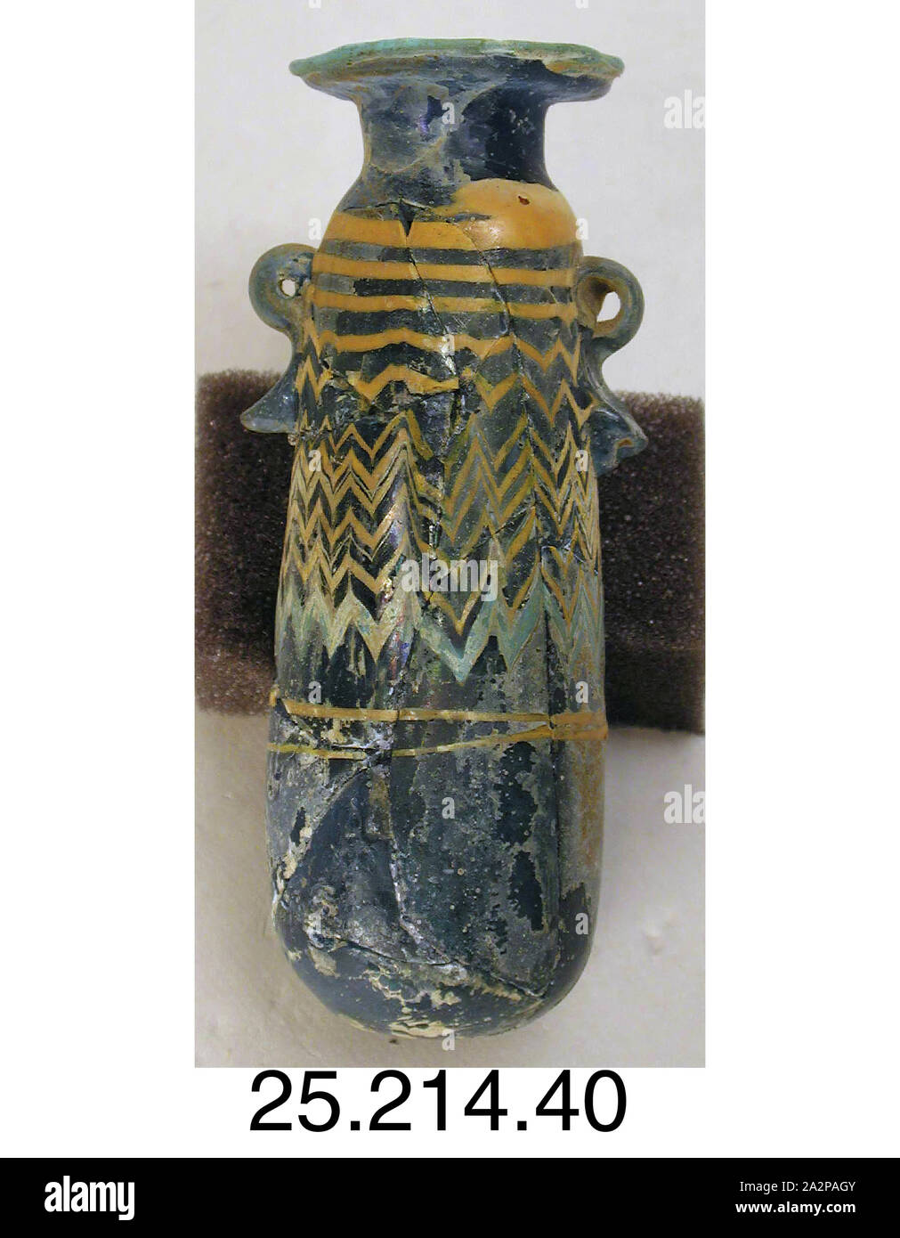 Greek, Eastern Mediterranean, Alabastron, 500/450 BC, Glass, H. 3 5/8 ...