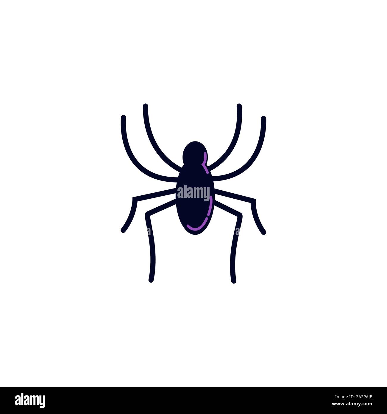 halloween spider animal isolated icon Stock Vector Image & Art - Alamy