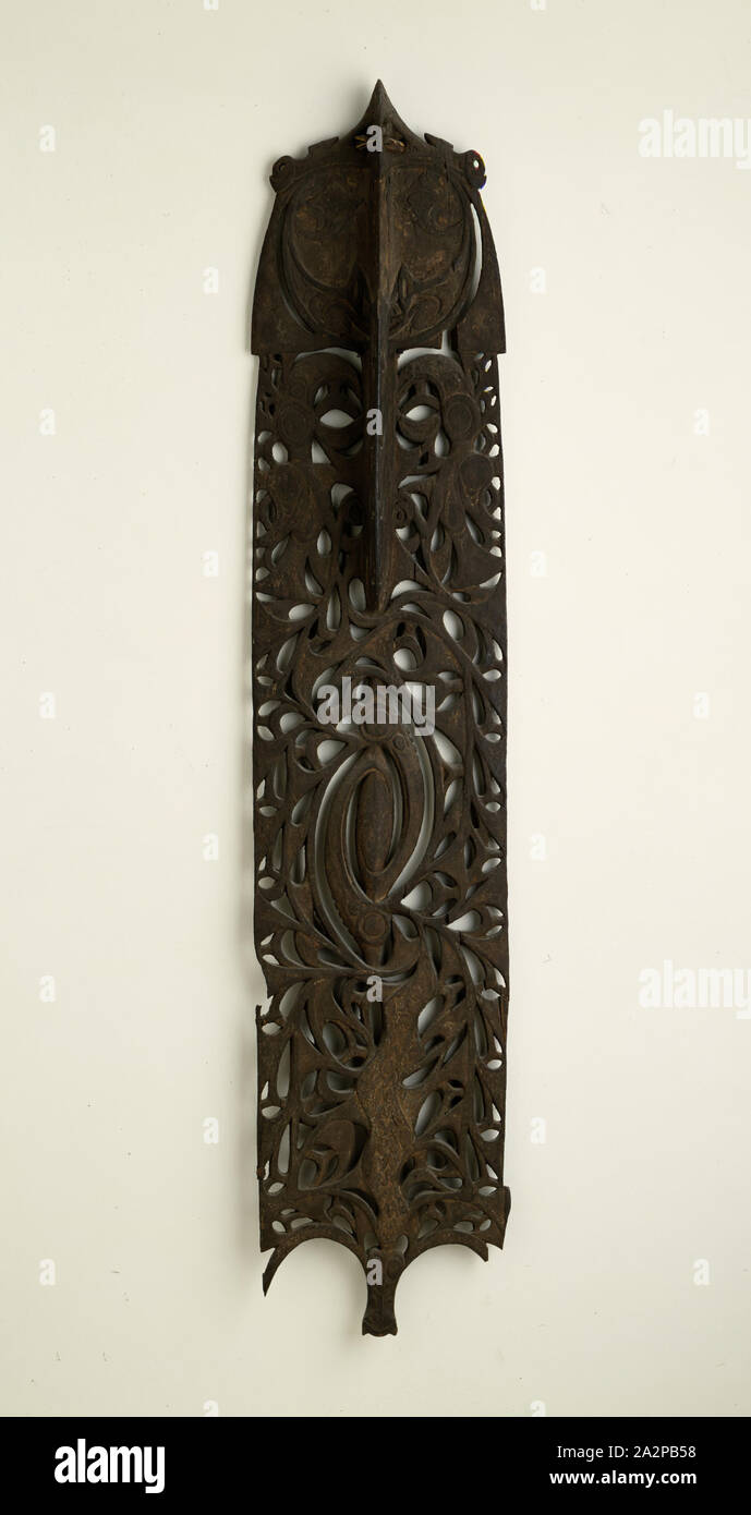 Sawos, Oceanian, Ceremonial Shield, 18th Century, Wood, pigment, plant ...