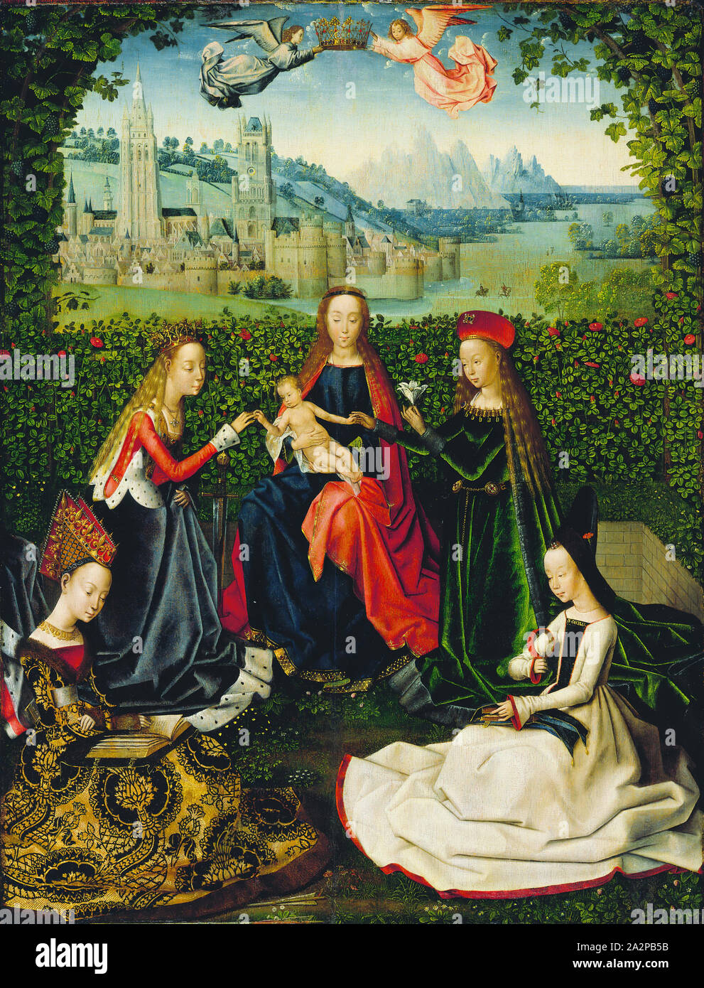 Master of the St. Lucy Legend, Flemish, Virgin of the Rose Garden ...