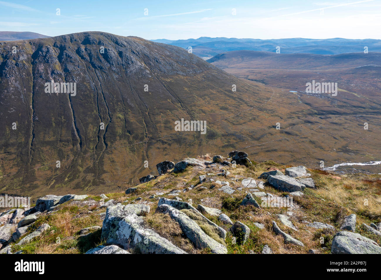 Route along to Lairig Ghru in the heart of the Cairngorms National Park ...