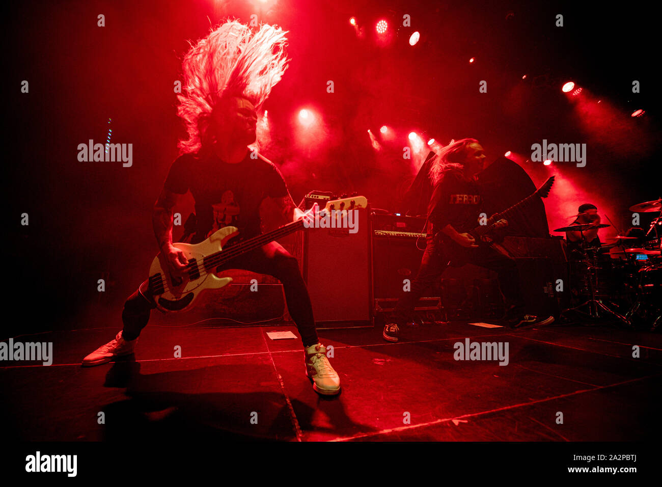 Copenhagen, Denmark. 2nd Oct, 2019. The American metalcore band Unearth ...