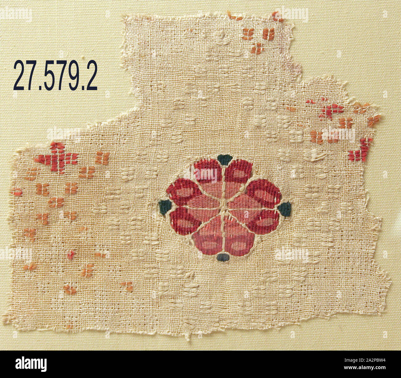 Coptic, Egyptian, Textile Fragment, 4th/8th Century, Linen and wool, 6 ...