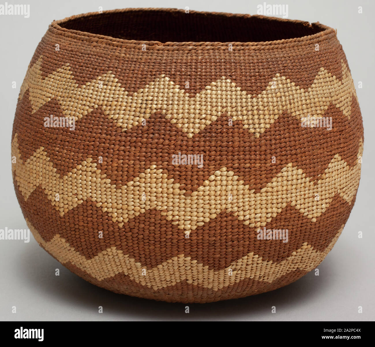 Hupa, Native American, Basket, between 1890 and 1910, hazelnut shoots ...