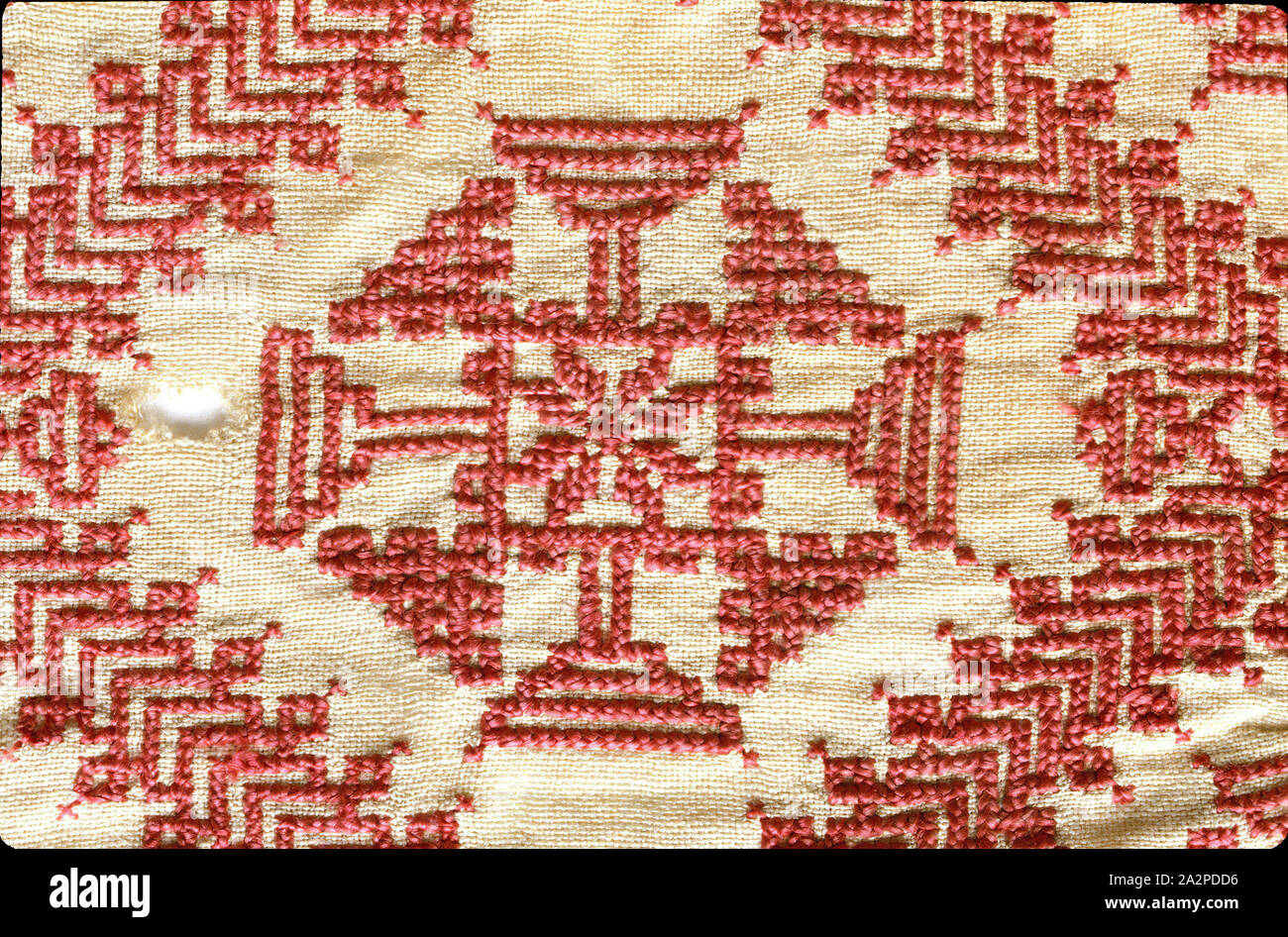 Unknown (Spanish), Border Fragment, 16th Century, Foundation fabric of ...