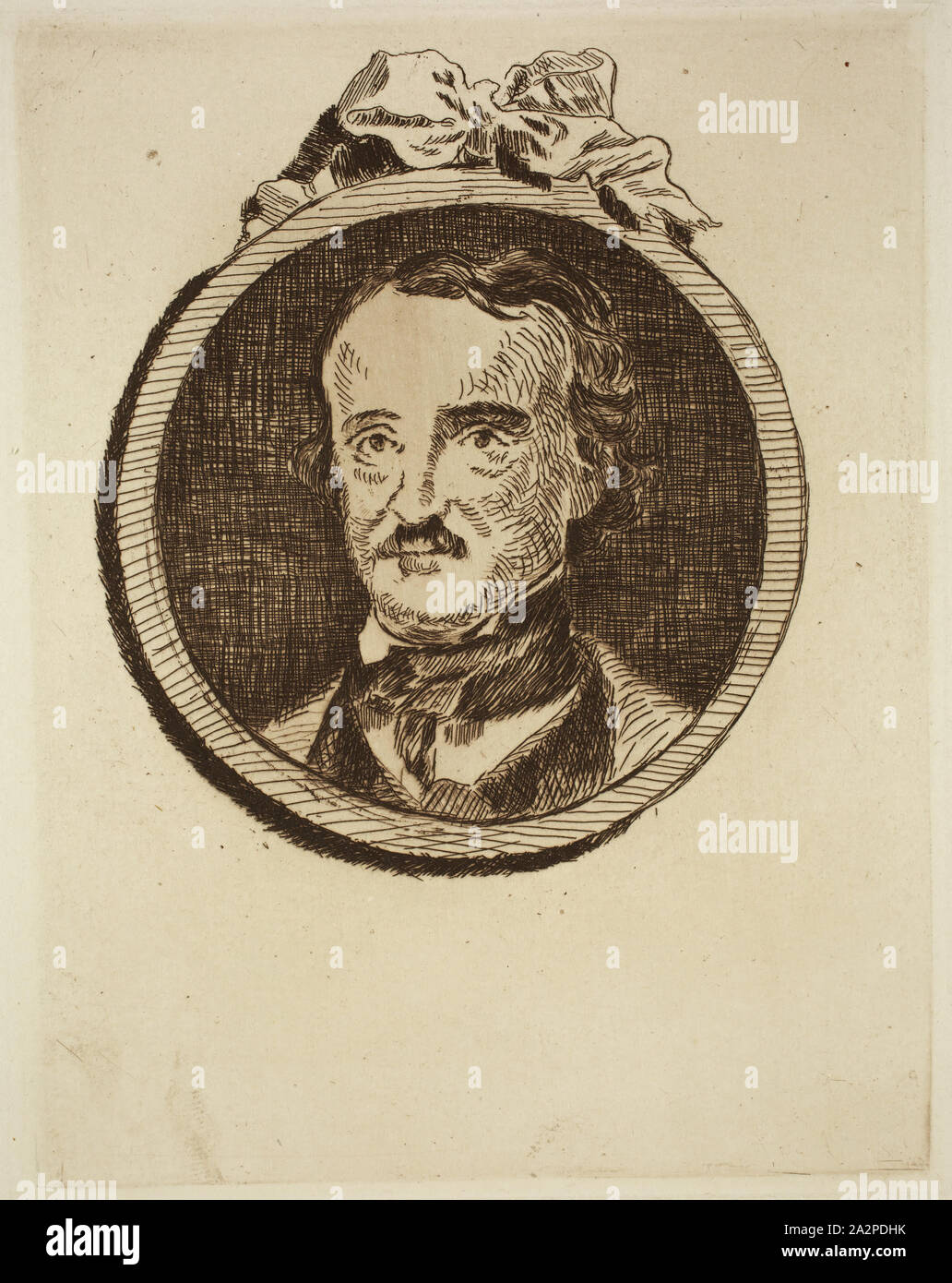 Édouard Manet, French, 1832-1883, Edgar Allan Poe, 1860, etching ...