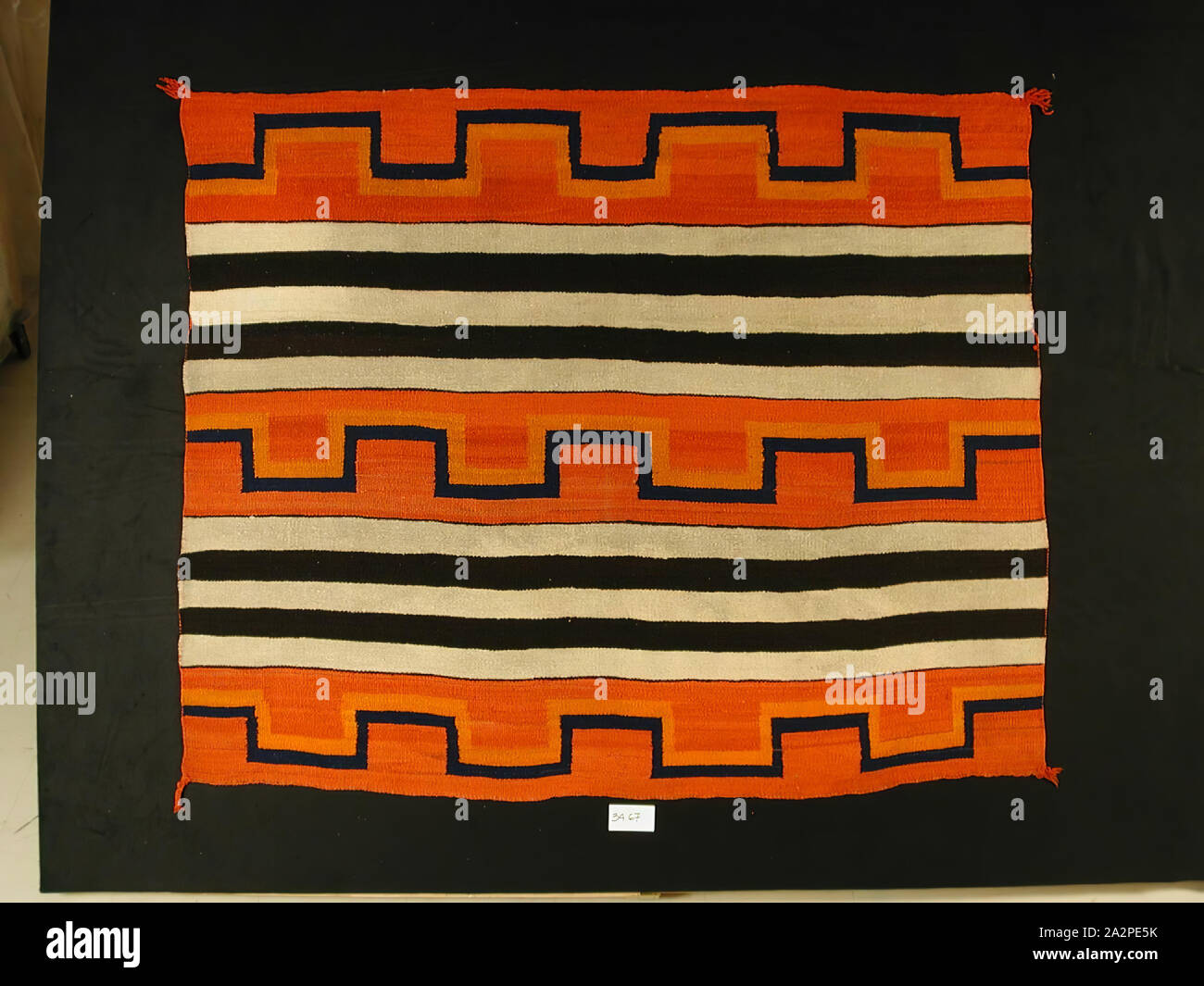 Navajo, Native American, Blanket, 19th century, wool, Overall (approx ...