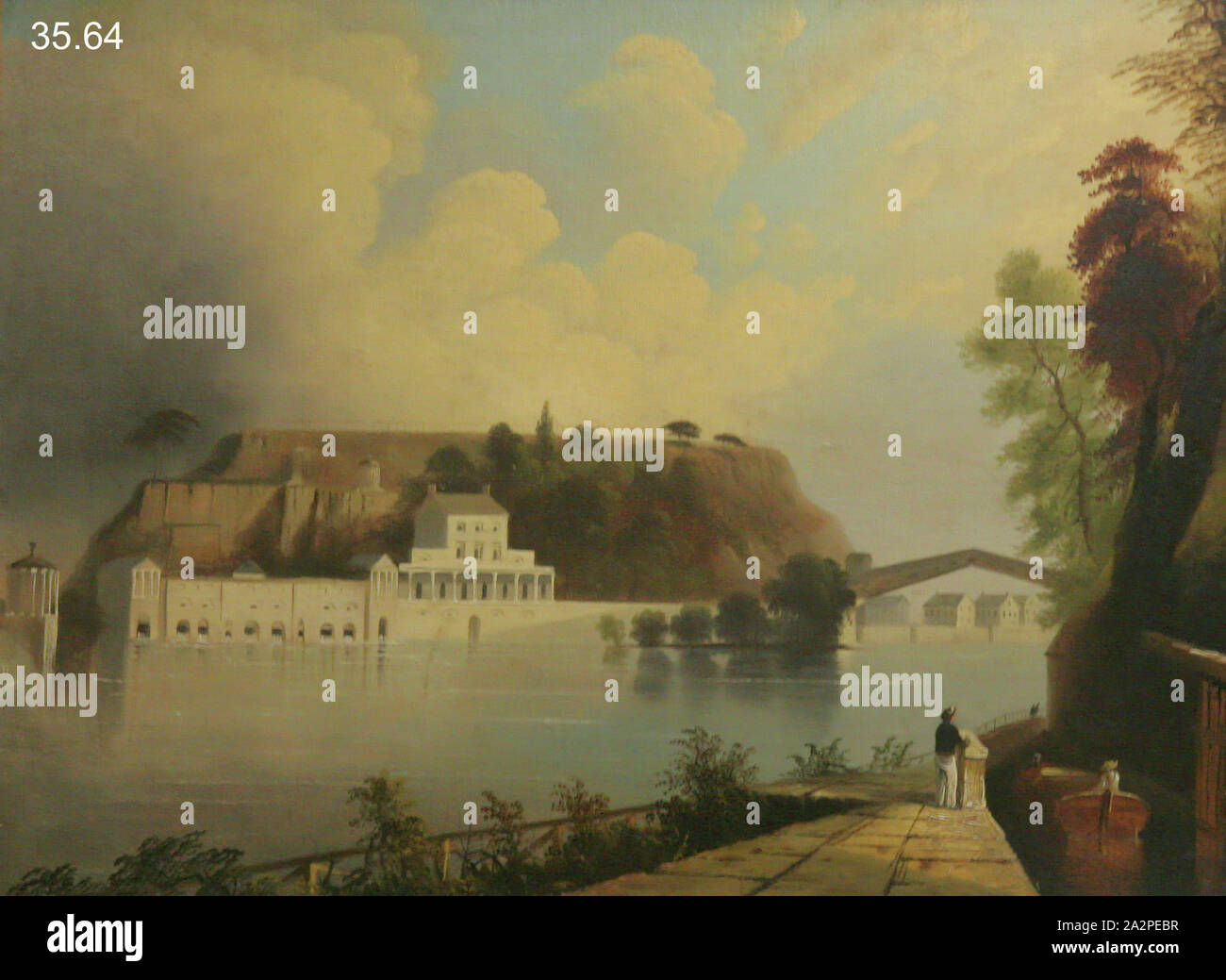 William Henry Bartlett, English, 1809-1854, View of the Schuylkill ...