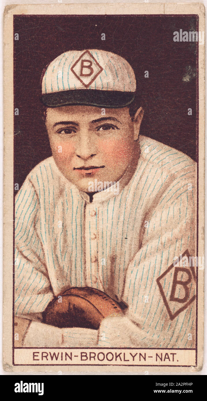 R. E. Erwin, Brooklyn Dodgers, baseball card portrait Stock Photo - Alamy