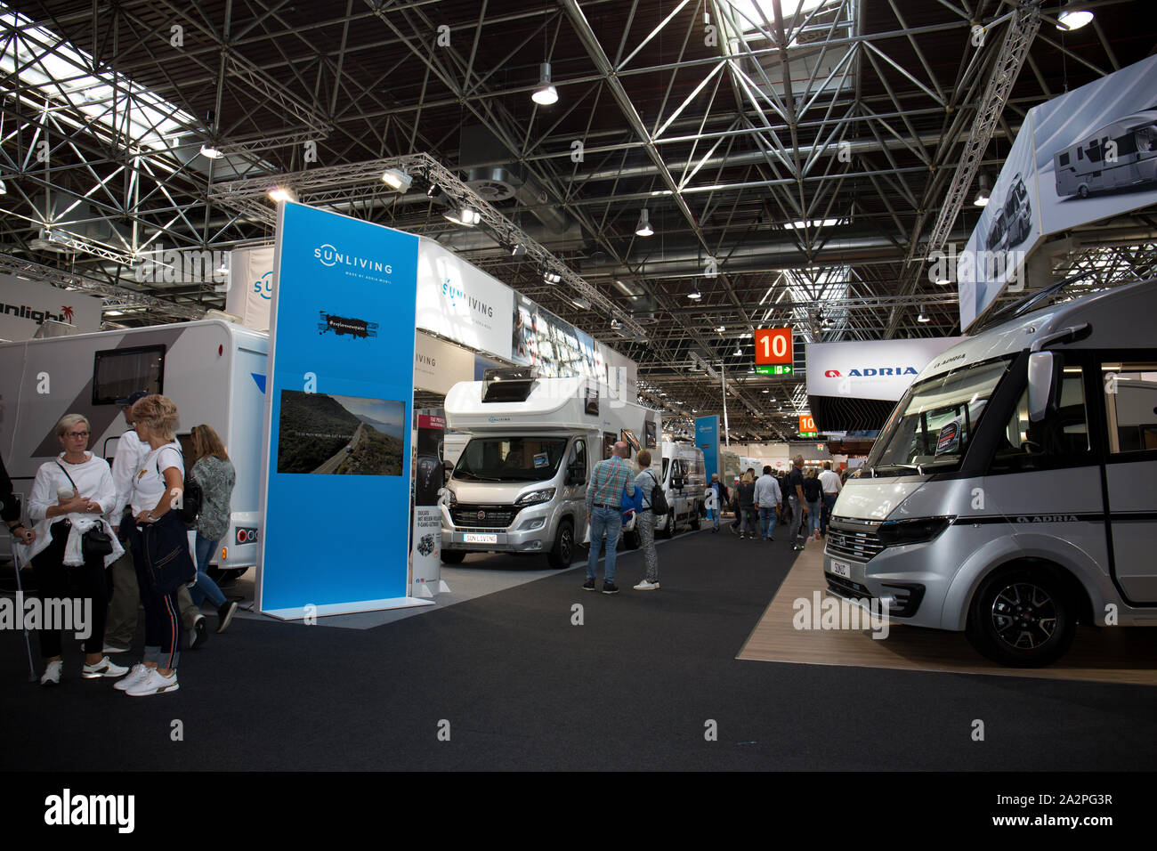 Worlds largest fair for motorhomes caravans hi-res stock photography ...