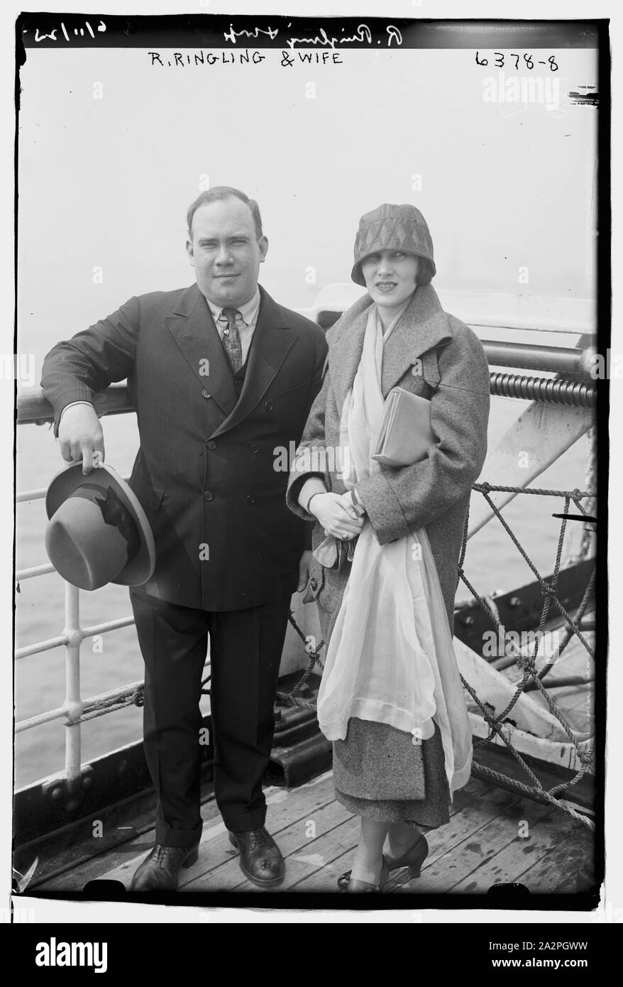 R. Ringling and wife Stock Photo - Alamy