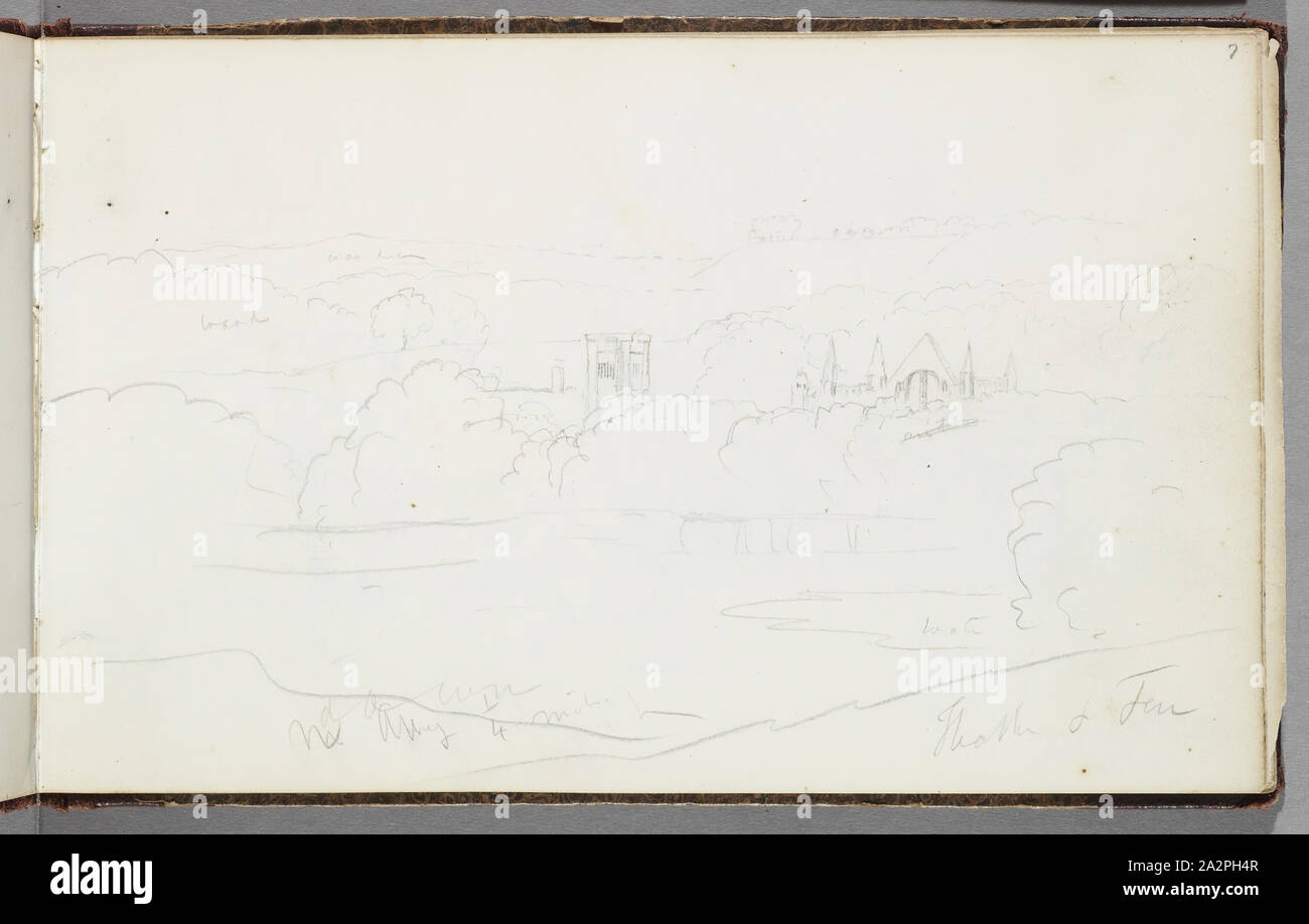 Thomas Cole, American, 1801-1848, (Untitled, landscape study with ...