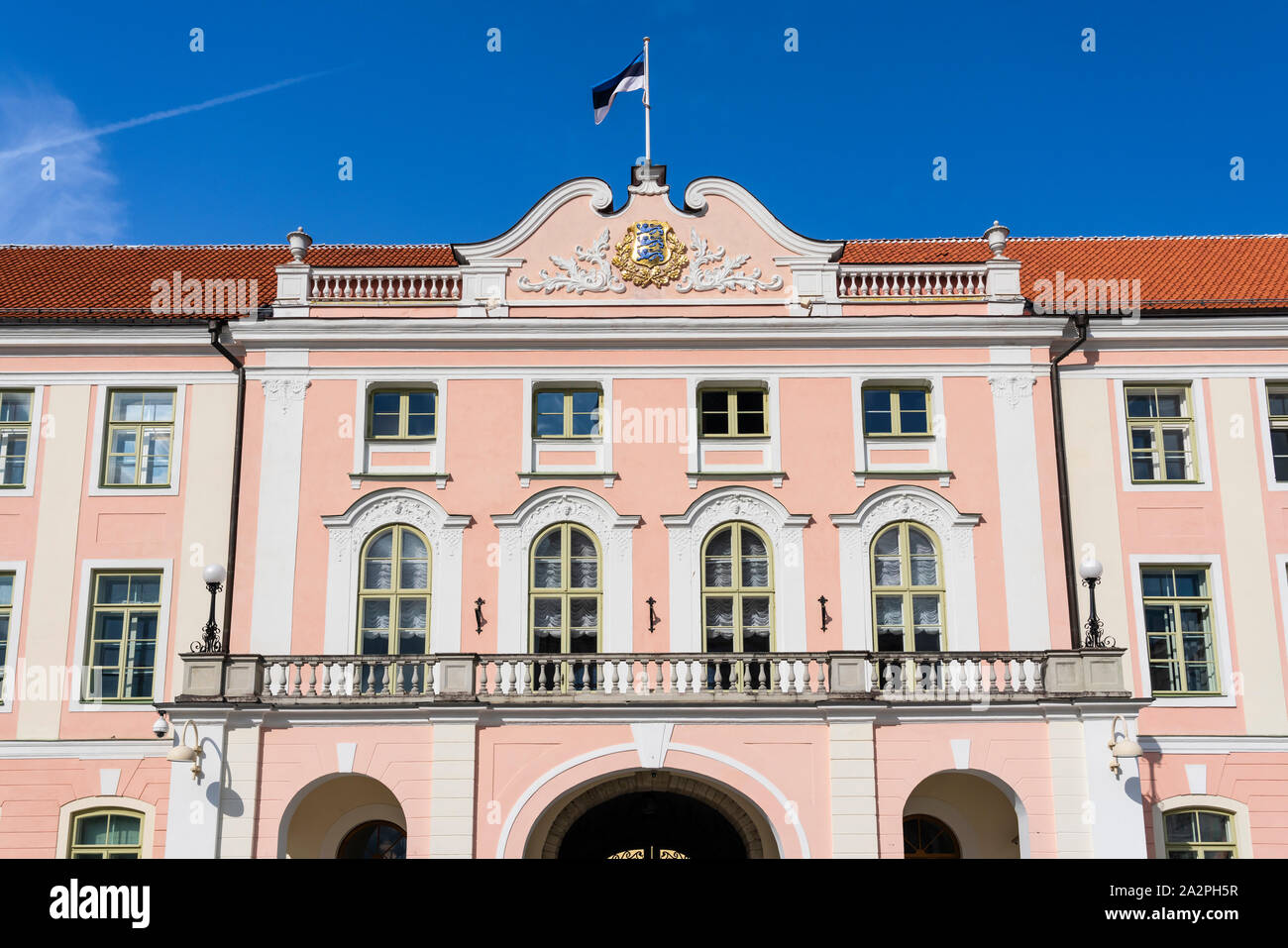 The Estonian Parliament buildings in Tallinn, Estonia Stock Photo - Alamy