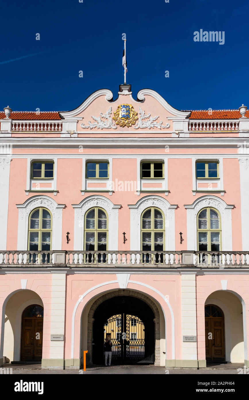 The Estonian Parliament buildings in Tallinn, Estonia Stock Photo - Alamy