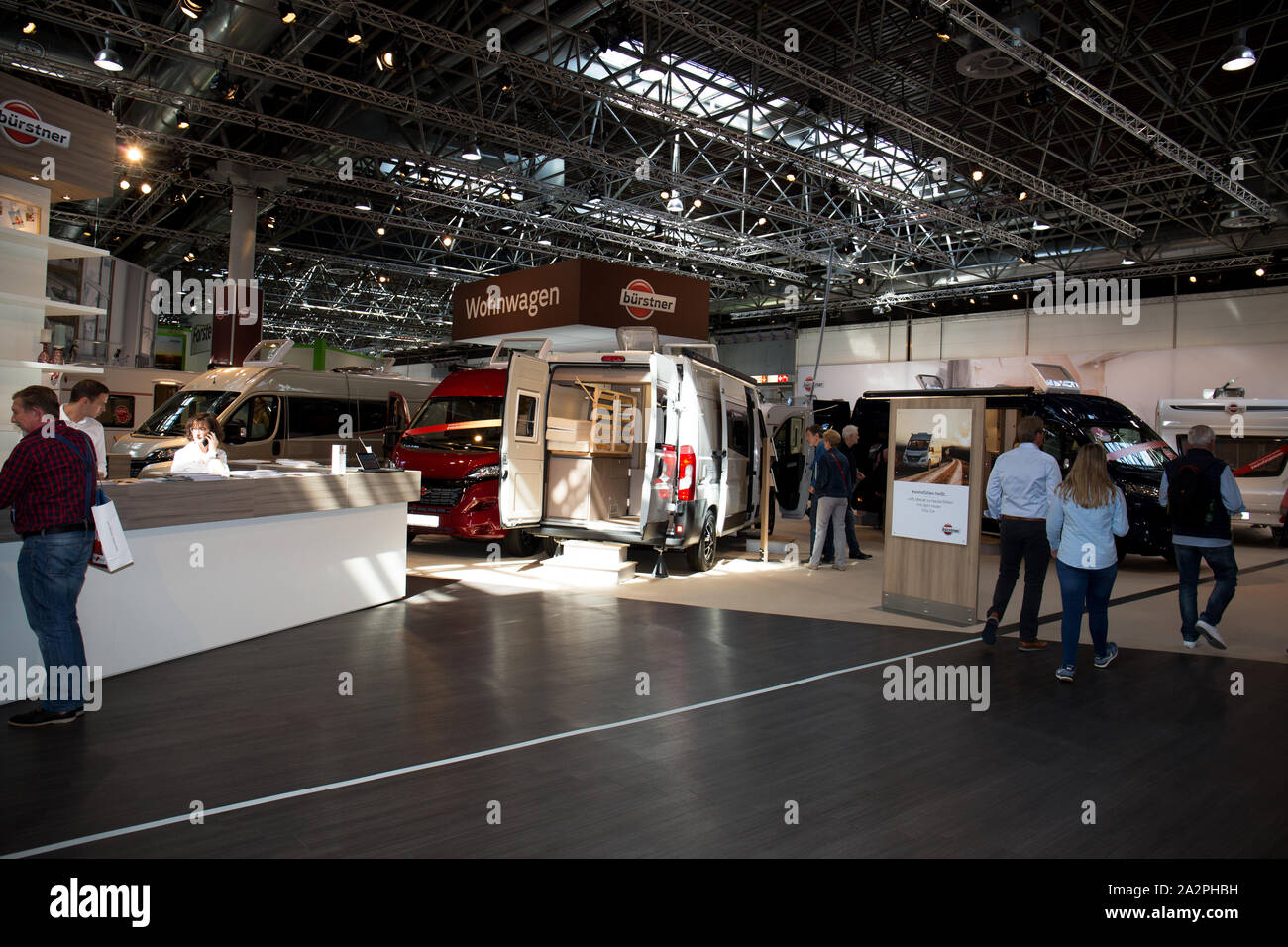 Worlds largest fair for motorhomes caravans hi-res stock photography ...