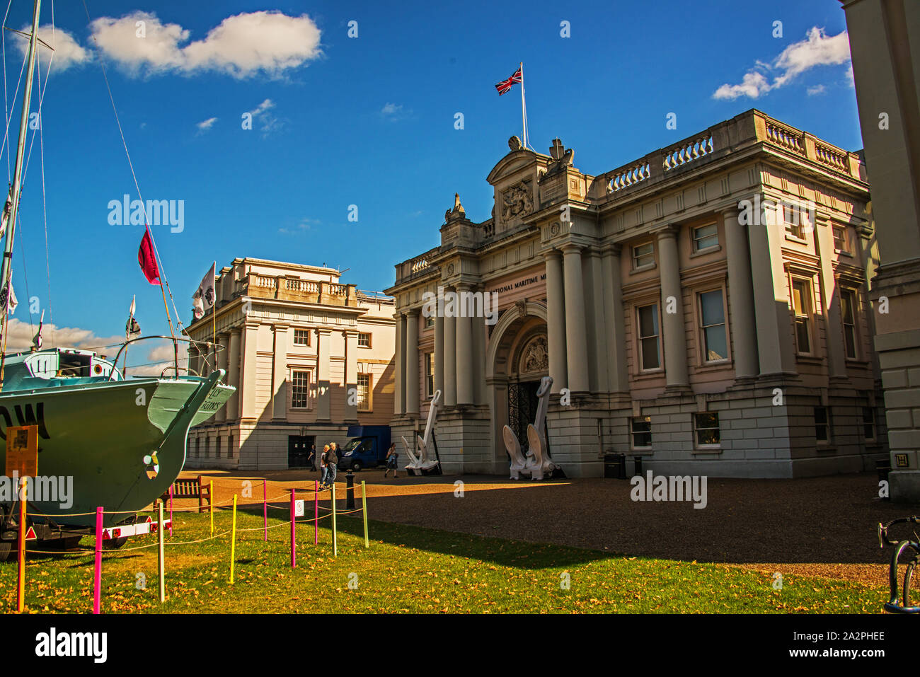 The National Maritime Museum & Queens House. Greenwich. UK Stock Photo ...