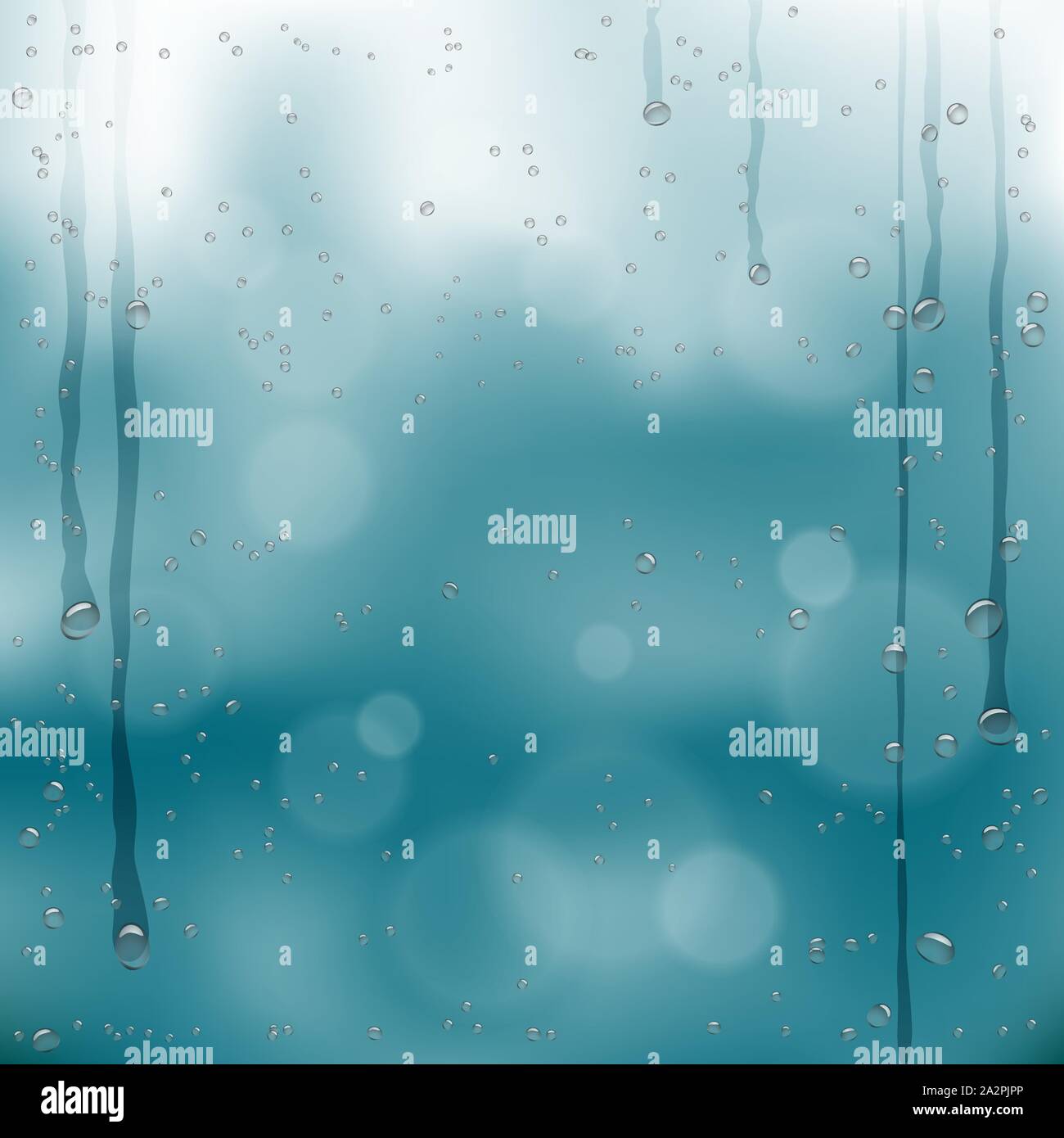 Condensation drops on glass Stock Vector Images - Alamy