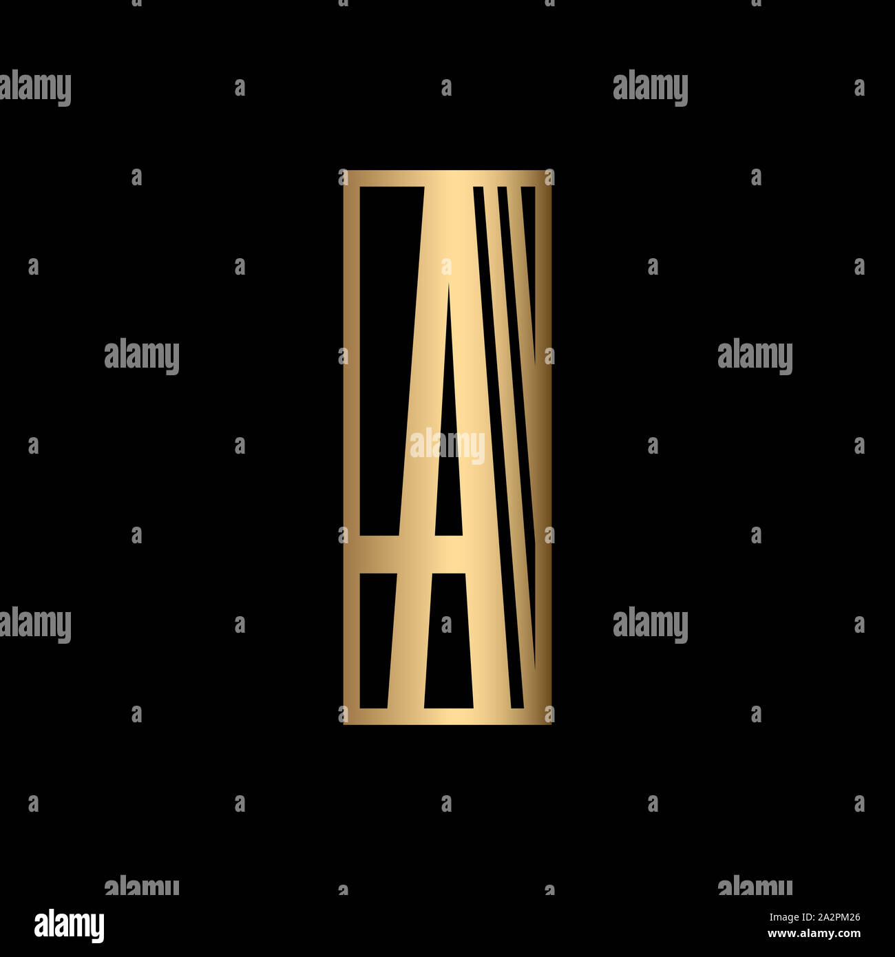 Professional and Minimalist Letter A AA Logo Design, Editable in Vector ...