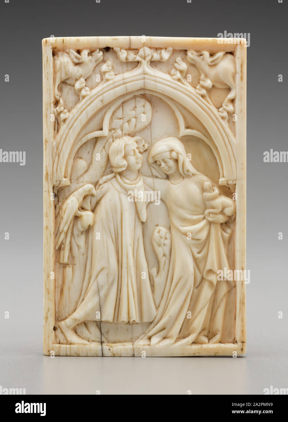 Unknown (French), Writing Tablet, 14th Century, Ivory, with traces of ...