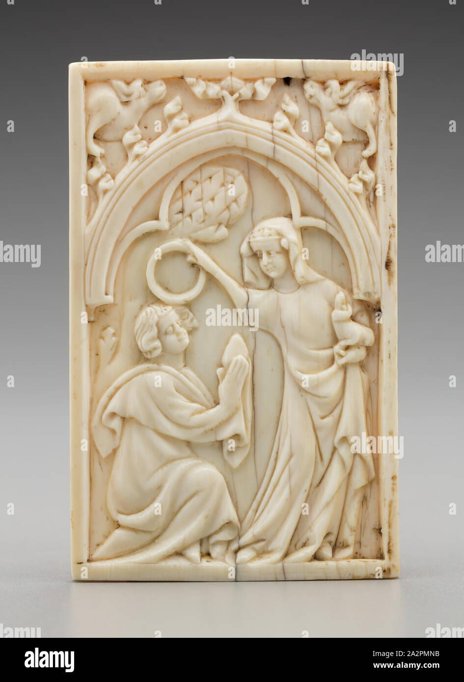 Unknown (French), Writing Tablet, 14th Century, Ivory, with traces of ...