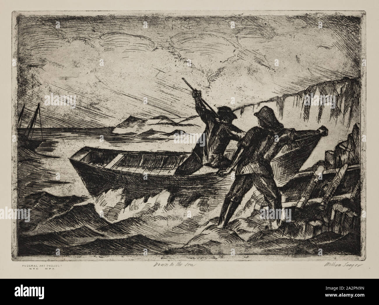 William Sanger, American, born 1888, Down to the Sea, between 1935 and ...