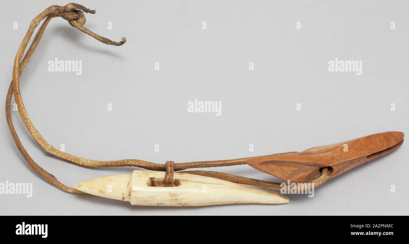 Eskimo, Native American, Harpoon Head, before 1700, ivory and sinew ...