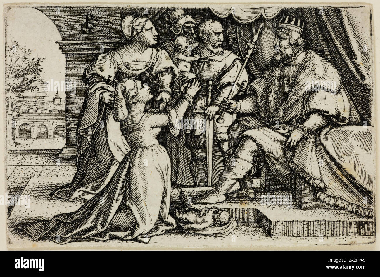 Georg Pencz, German, 1500-1550, The Judgement of Solomon, between ca ...