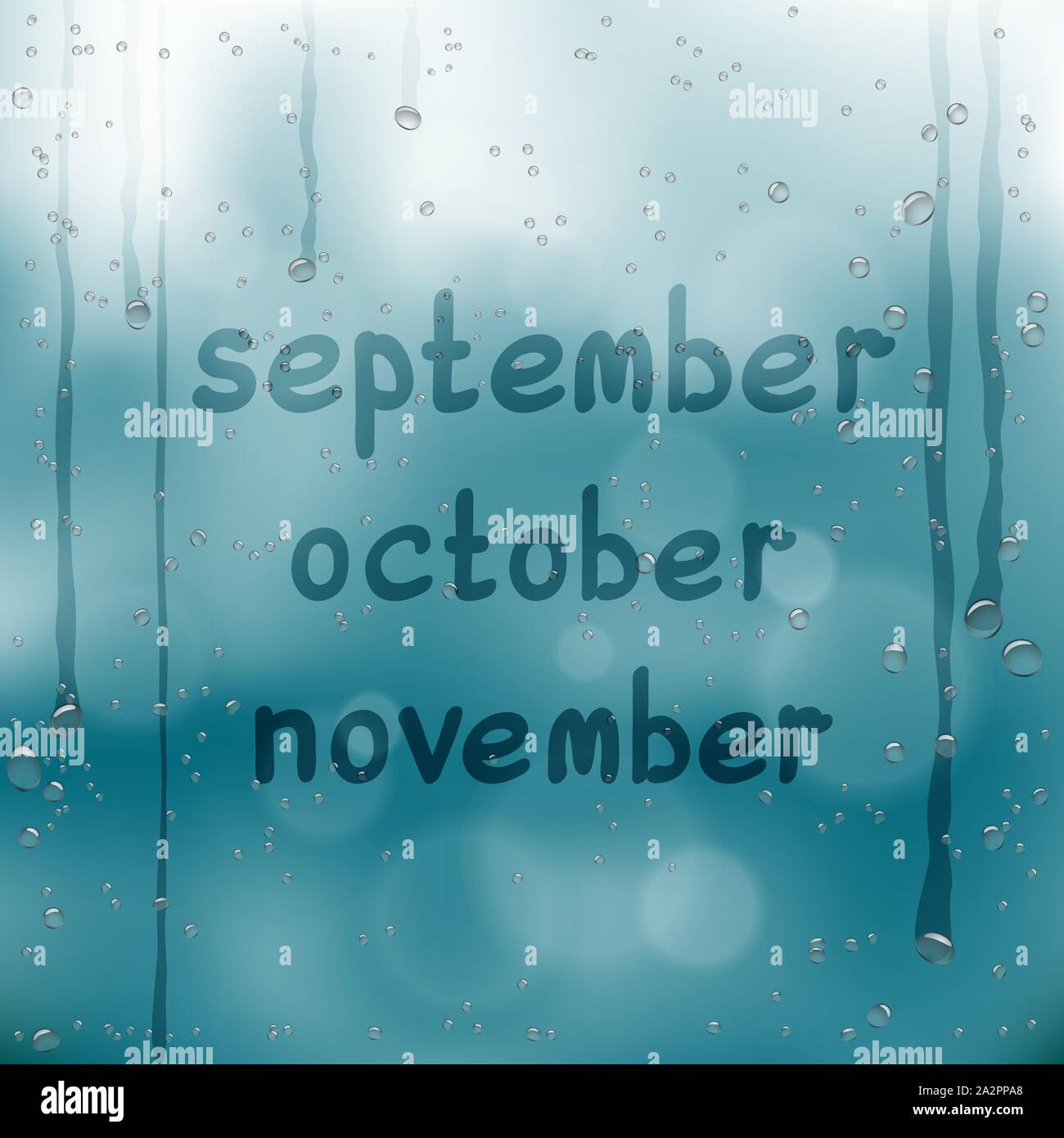 Autumn text written on Stock Vector Images - Alamy