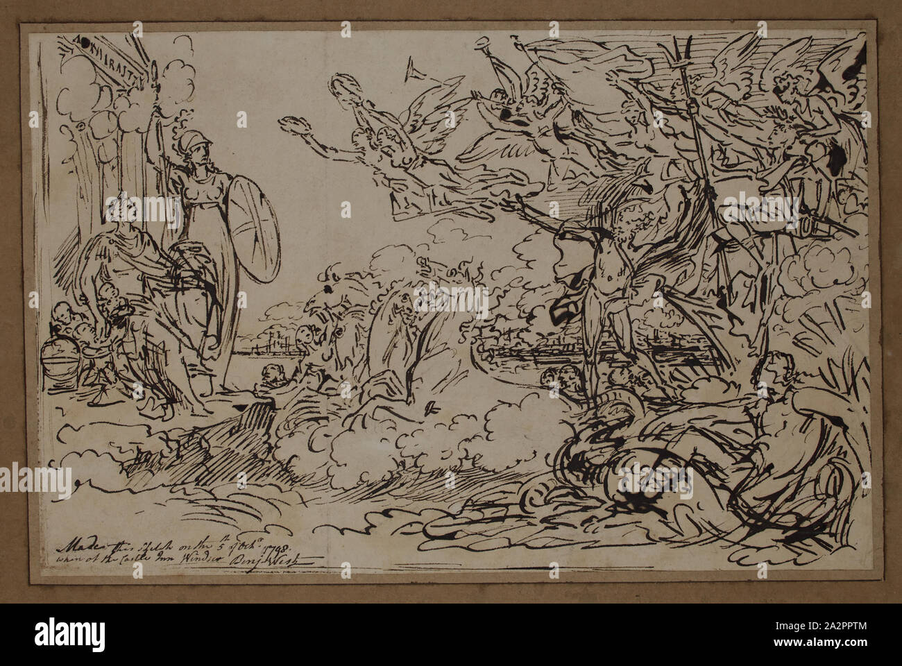 Benjamin West, American, 1738-1820, The Triumph of Nelson after the ...