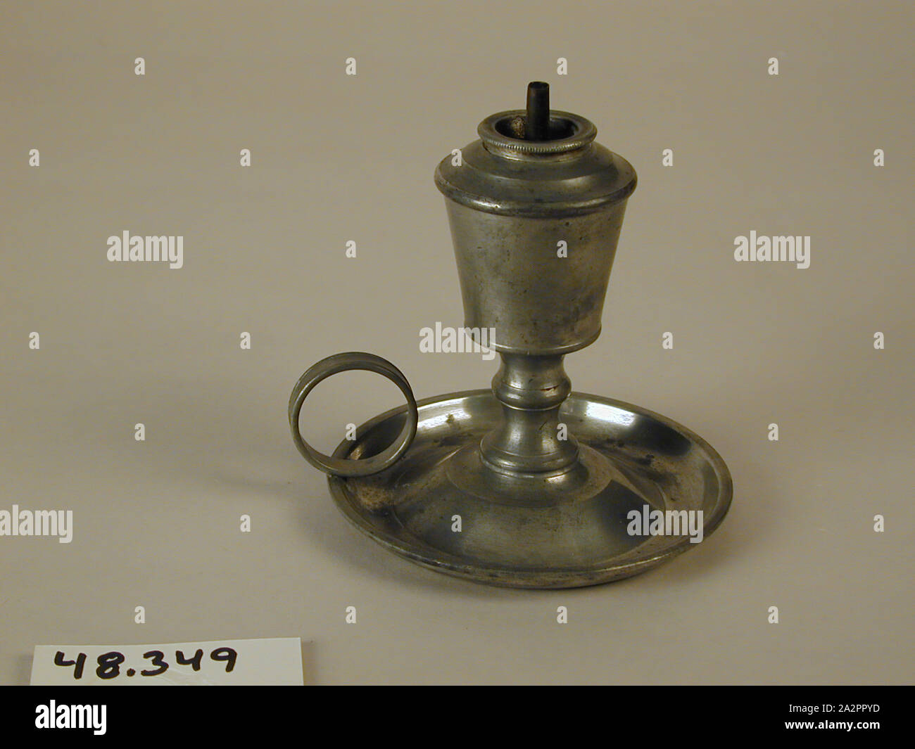 William Calder, American, 1792-1856, Whale Oil Lamp, ca. 1840, pewter ...