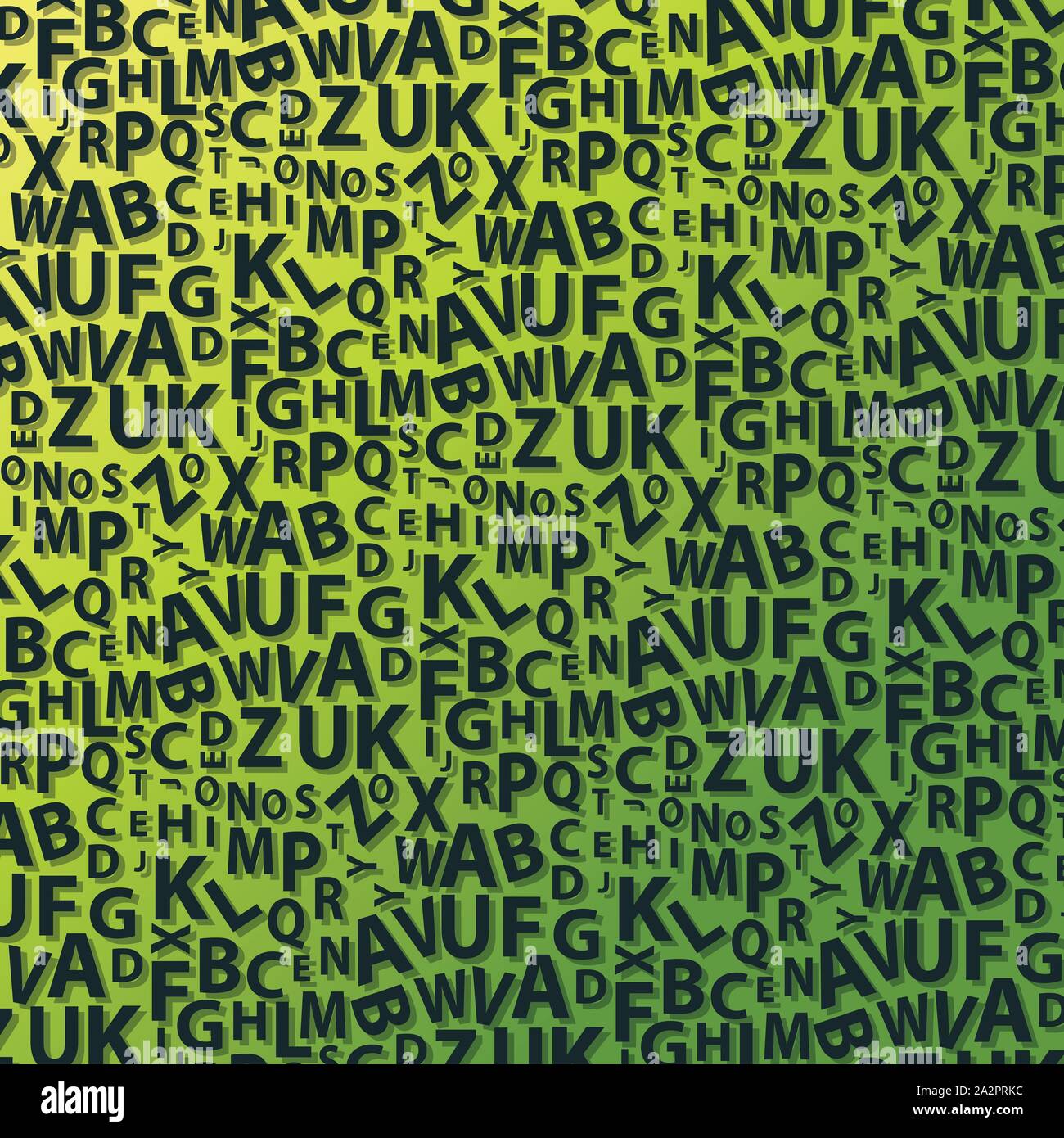 Colorful Alphabet Capital Letters Vector Background for School Or ...